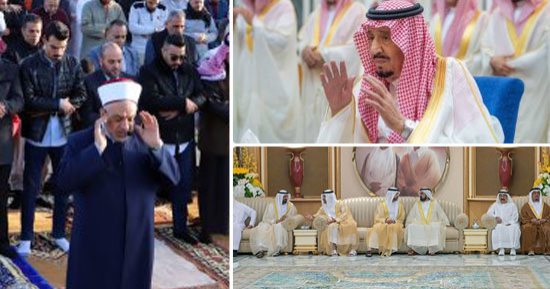 احتفالات العرب بعيد الفطر الملك سلمان يؤدى صلاة العيد بقصر السلام في
