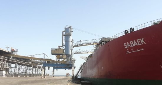 ميناء الإسكندرية يستقبل لأول مرة السفينة العملاقة SABAEK بحمولة 100 ألف ...