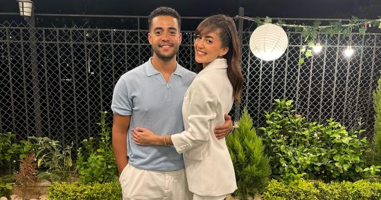 Khaled Anwar celebrating his sister Marwa's engagement in a household ...